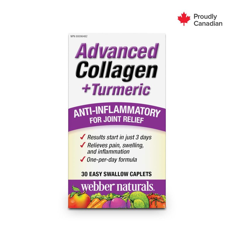 Webber Naturals, Advanced Collagen + Turmeric Колаген + Куркума х 30 ...